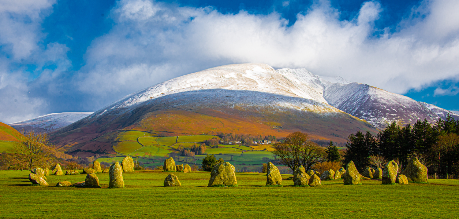 Castlerigg Stone Circle With Snow Over Blencathra – Neil McDonald's ...